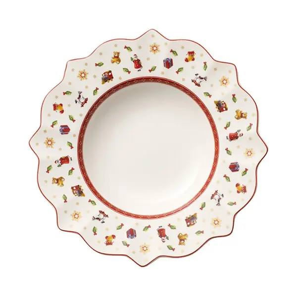VILLEROY & BOCH Toy's Delight Rimmed Soup Bowl - White