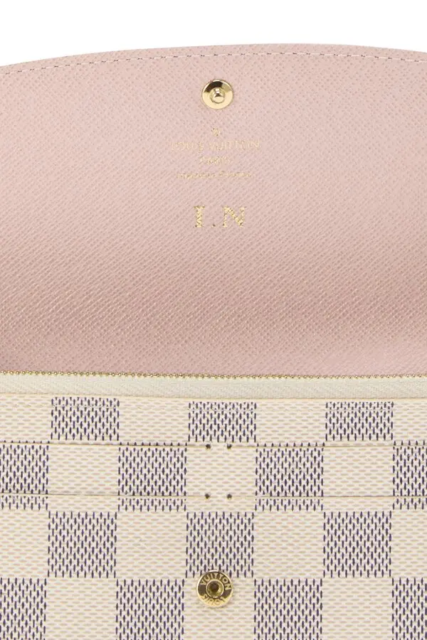 LOUIS VUITTON Damier Azur Emilie Wallet - Pink
