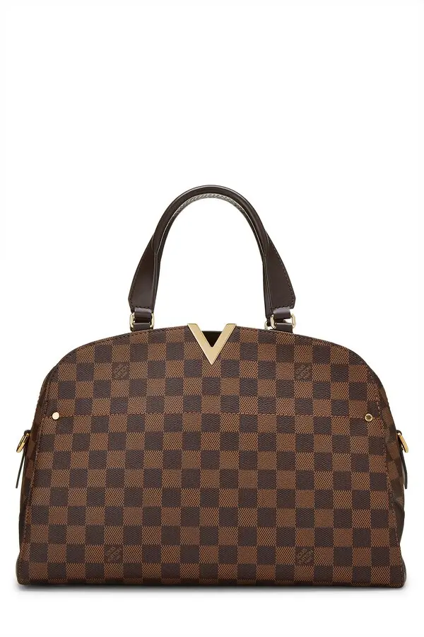 LOUIS VUITTON Damier Ebene Kensington Bowling Tote