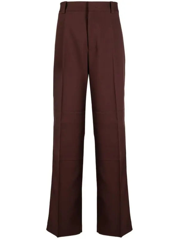 JIL SANDER Pressed-crease Tailored Trousers