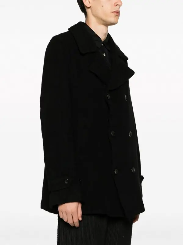 Comme Des Garçons Double-breasted Wool-blend Coat