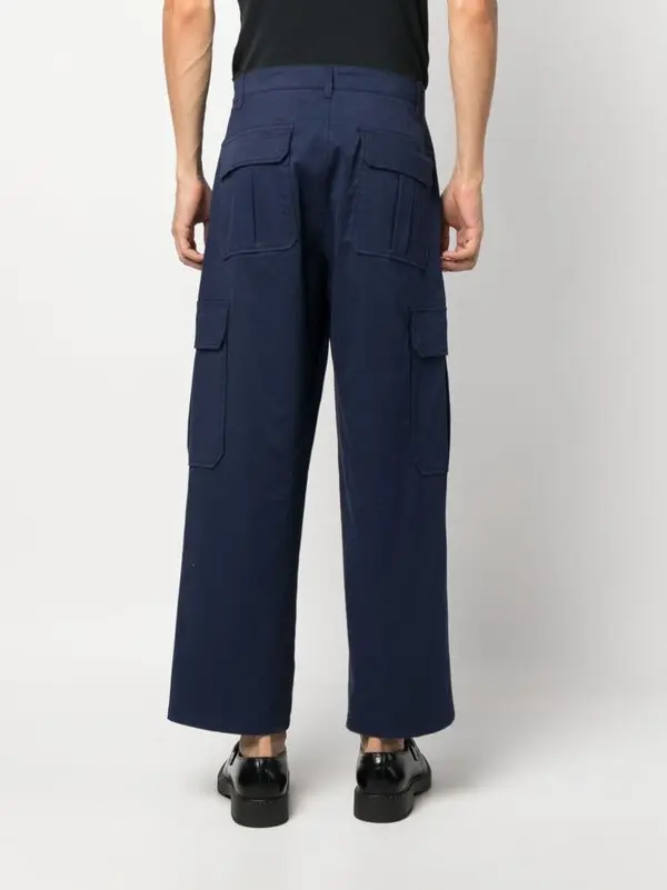 Moschino Logo Embroidered Cropped Trousers