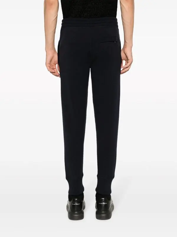 Dolce & Gabbana Logo-plaque Knitted Track Pants - Blue
