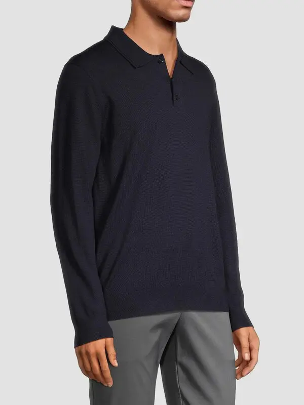 REISS Trafford Polo Sweater - Navy