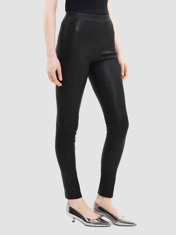 Theory Pull-on Leather Leggings