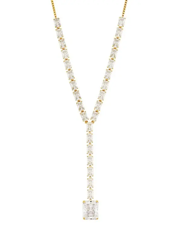Adriana Orsini Naomi 18k--plated & Cubic Zirconia Y-necklace - Gold