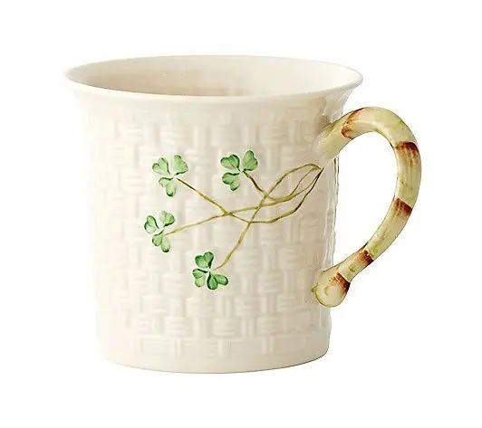 BELLEEK Pottery Shamrock Mug - One-color