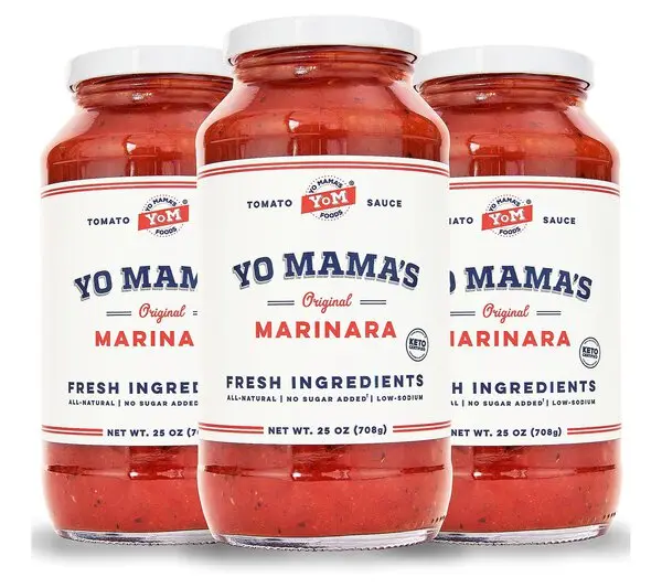 YO MAMA'S FOODS Yo Mama's 25oz Jars Of Classic Marinara Pas Ta Sauce - One-color