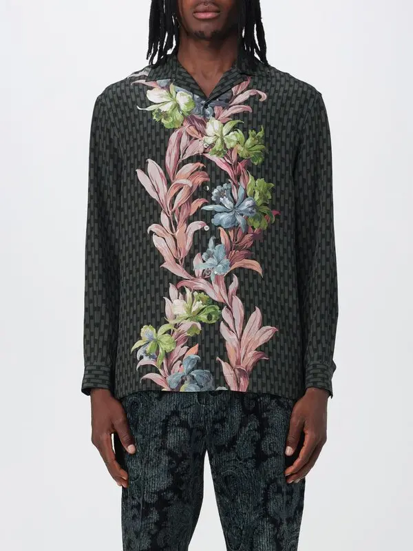 Etro Shirt In Printed Silk