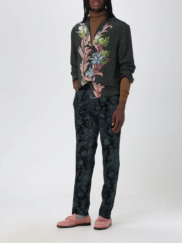 Etro Shirt In Printed Silk