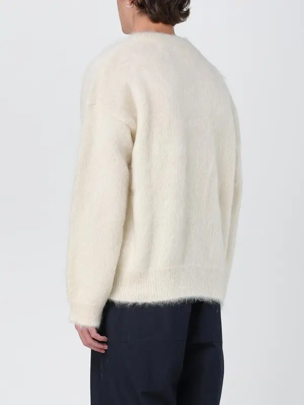 JIL SANDER Embellished Crew Neck Sweater - Orange