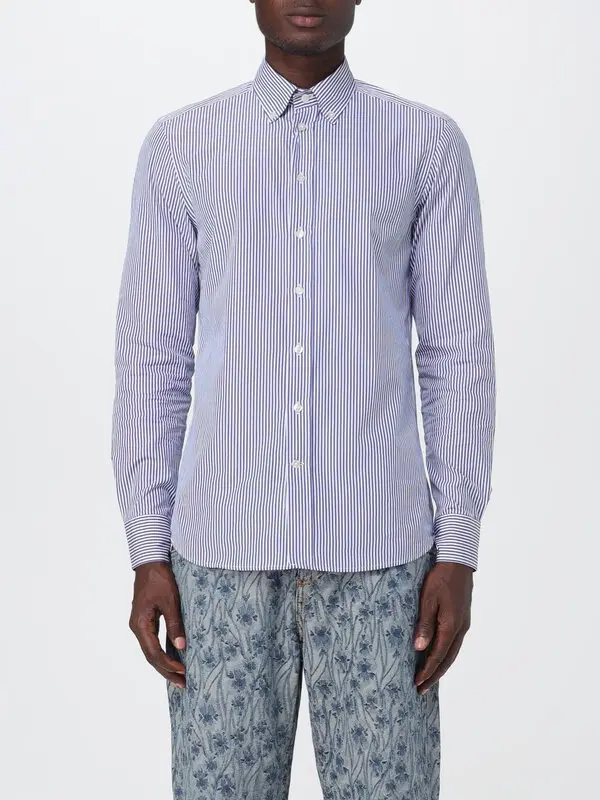 Etro Shirt In Striped Poplin