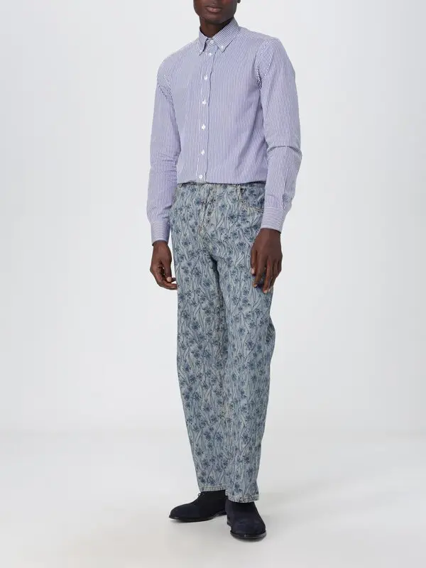 Etro Shirt In Striped Poplin