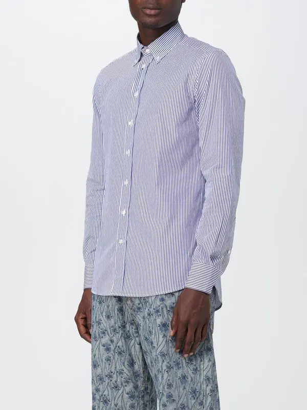 Etro Shirt In Striped Poplin