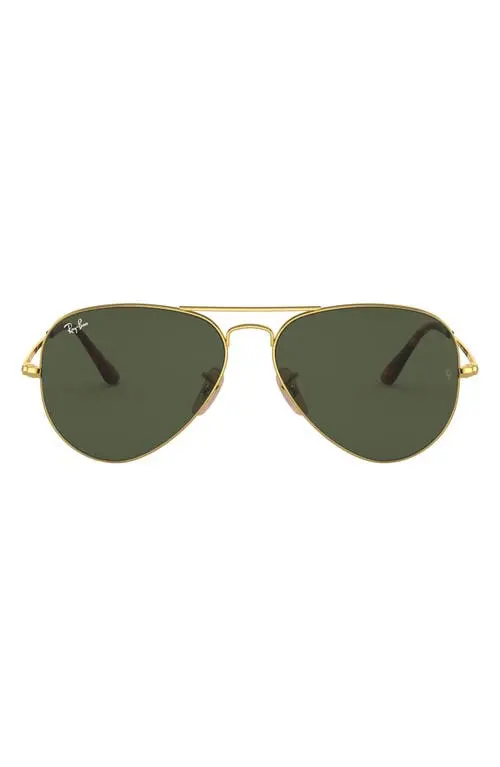 Ray-ban 62mm Oversized Aviator Everglasses - Green