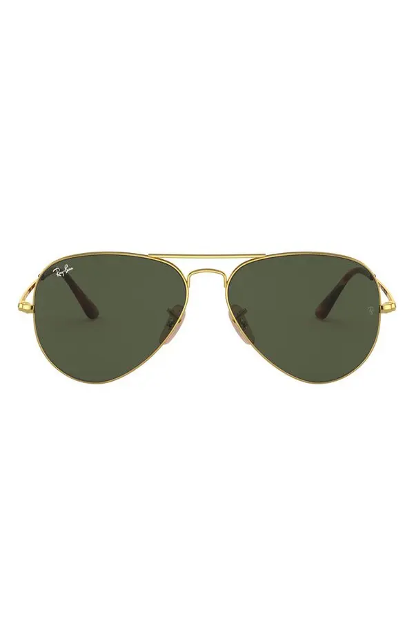 Ray-ban 62mm Oversized Aviator Everglasses - Green