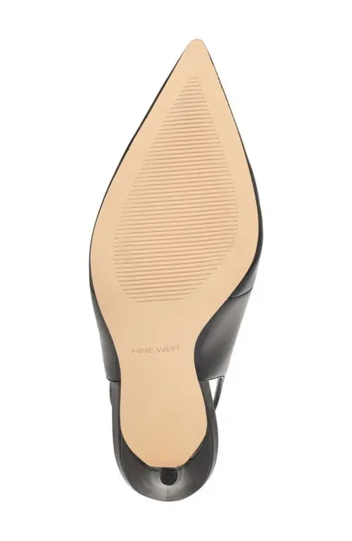 Nine West Feather Slingback Pointed Toe Stiletto Pump