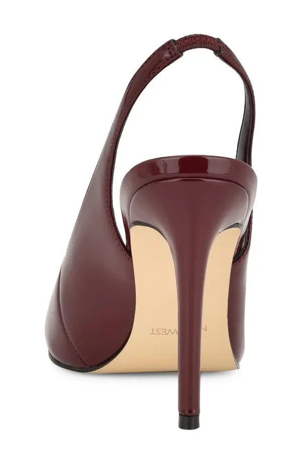 Nine West Feather Slingback Pointed Toe Stiletto Pump