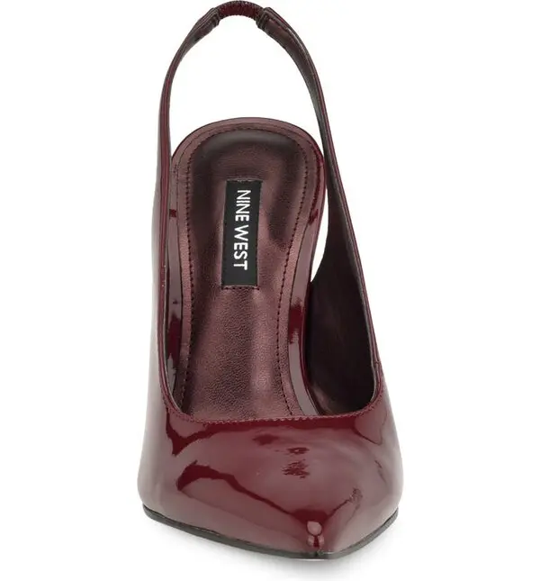 Nine West Feather Slingback Pointed Toe Stiletto Pump