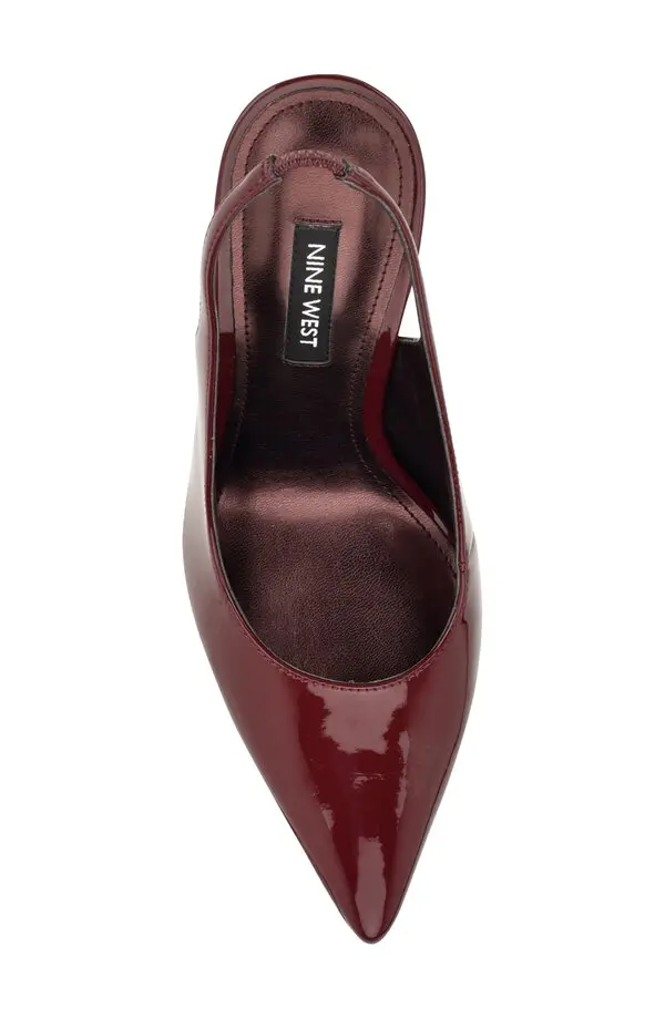Nine West Feather Slingback Pointed Toe Stiletto Pump