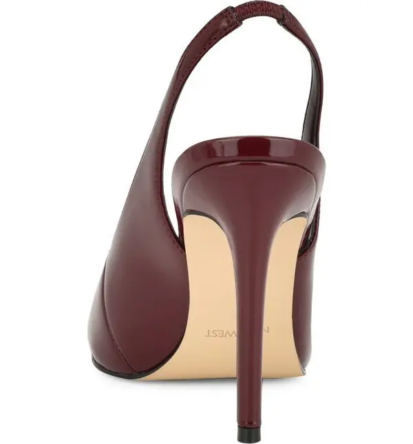 Nine West Feather Slingback Pointed Toe Stiletto Pump