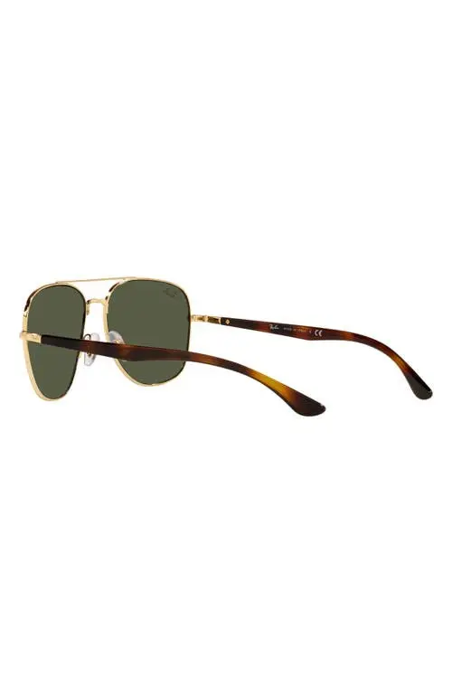 Ray-ban 59mm Square Sunglasses - Gold Flash