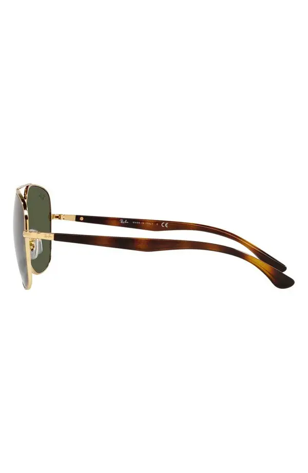 Ray-ban 59mm Square Sunglasses - Gold Flash