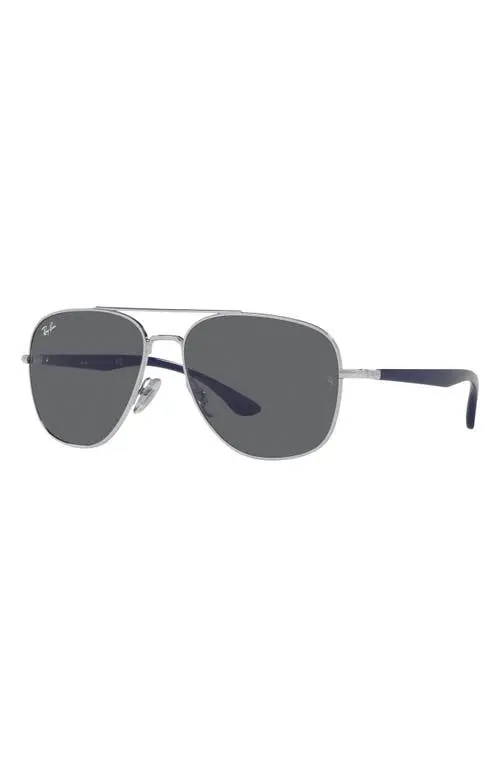 Ray-ban 59mm Square Sunglasses - Silver