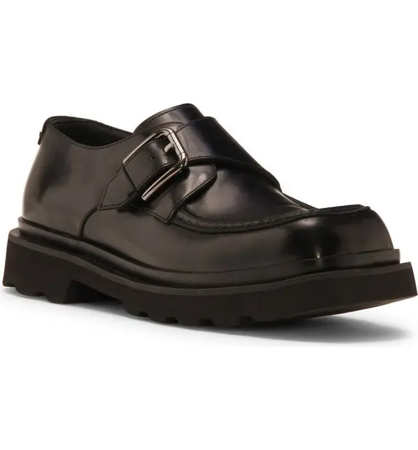 Dolce & Gabbana City Trek Monk Strap Shoe In Black