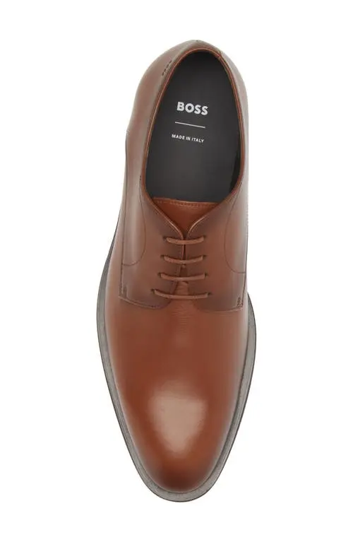 BOSS Derreck Plain Toe Derby - Medium Brown