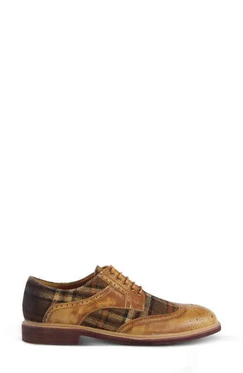 SPRING STEP SHOES Thavo Plaid Derby - Tan Multi
