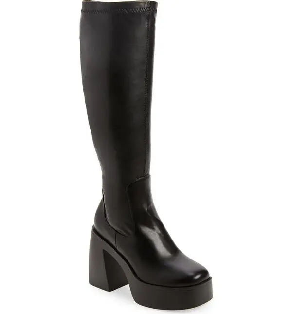 AZALEA WANG Nashla Knee High Platform Boots