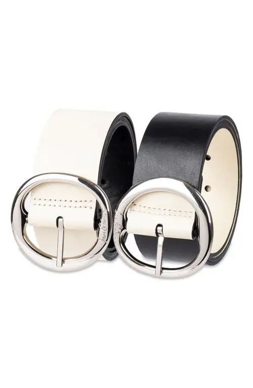 Sam Edelman Reversible Belt - Bone/black