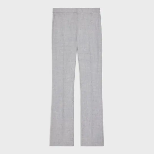 Theory Slim-straight Pant In Mélange Wool Flannel