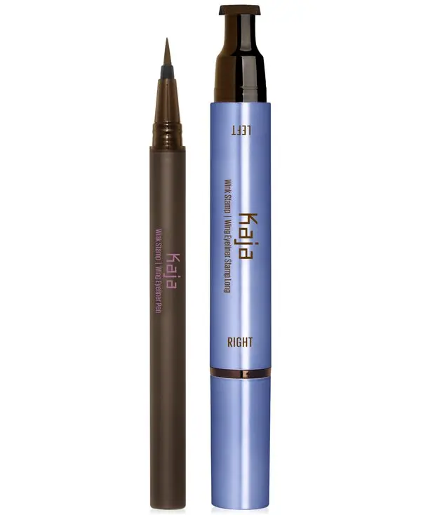 KAJA Wink Stamp Long Waterproof Wing Eyeliner Stamp & Pen - Brown