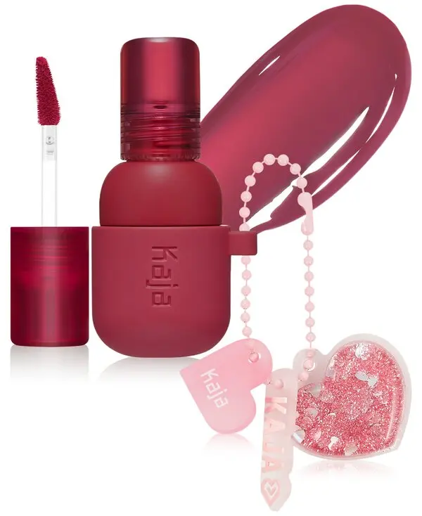 KAJA Jelly Charm Glazed Lip Stain & Blush With Keychain - Squeeze Guava