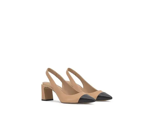 Vince Camuto Hamden Block Heel Slingback - Beige