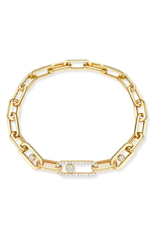 Messika Move Link Diamond Bracelet - Yellow Gold