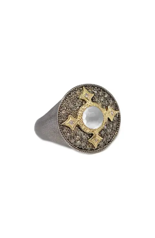 Armenta Crivelli Chalcedony Signet Ring