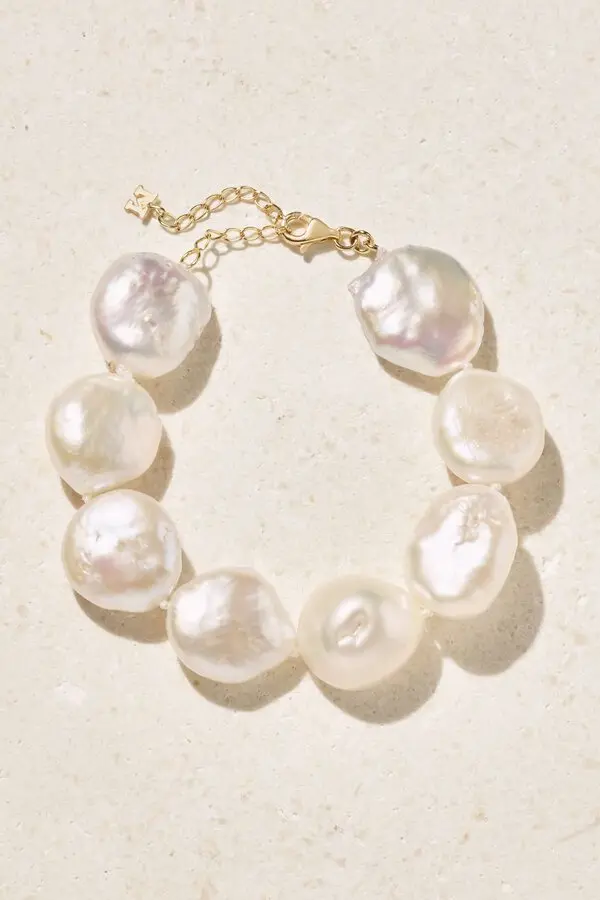 Mateo 14-karat Gold Pearl Bracelet