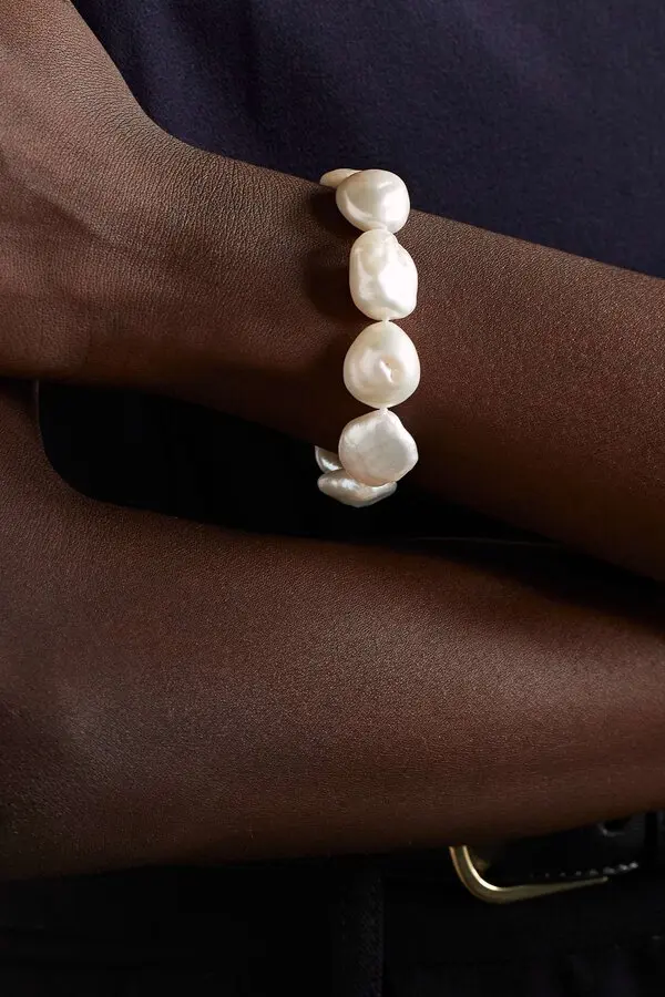 Mateo 14-karat Gold Pearl Bracelet