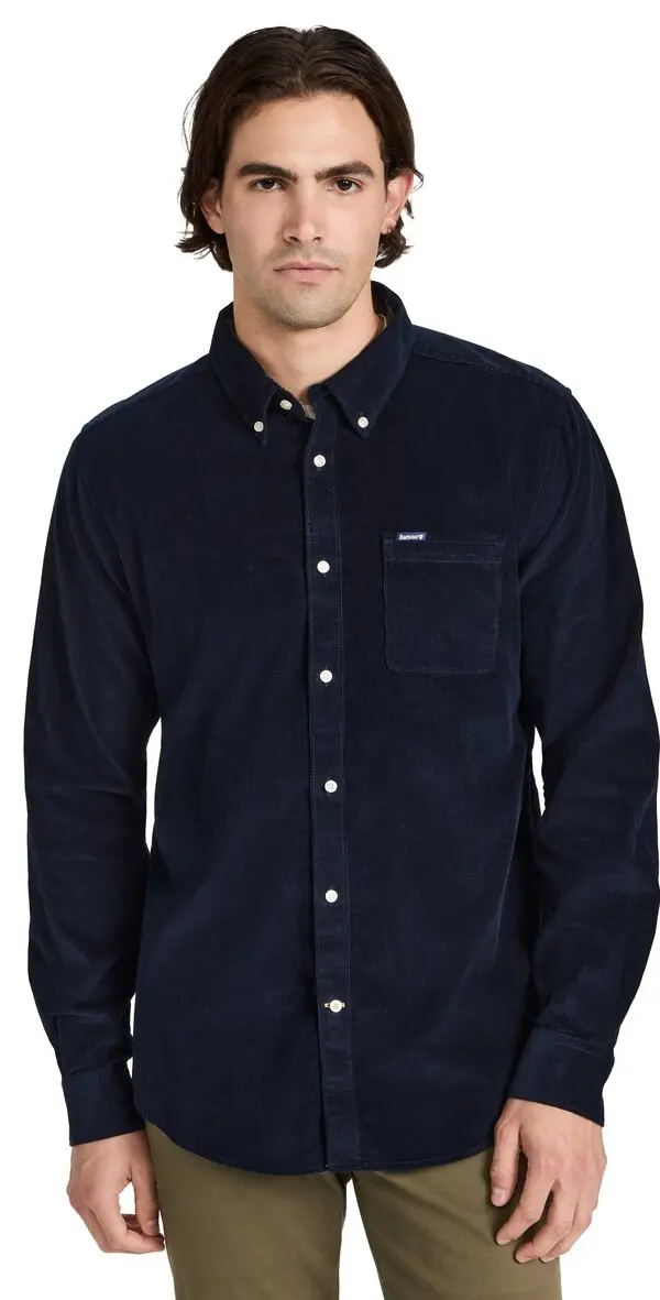 Barbour Ramsey Corduroy Shirt - Navy