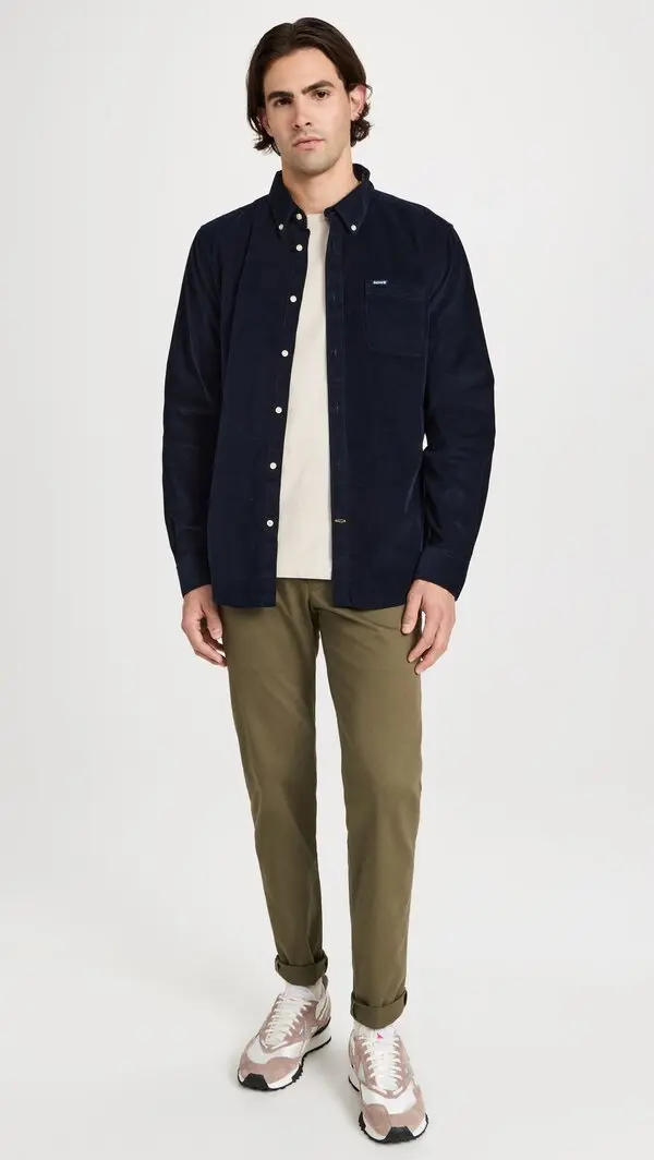 Barbour Ramsey Corduroy Shirt - Navy