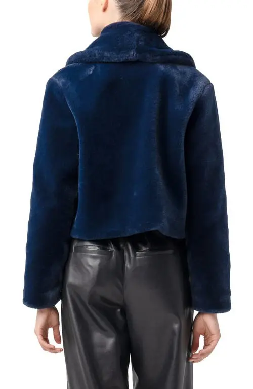 Blanknyc Shawl Collar Faux Fur Jacket - Frost Bite