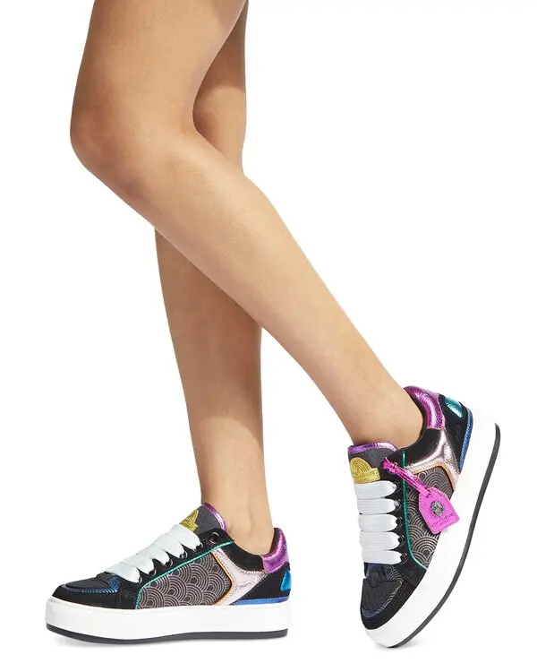 Kurt Geiger Southbank Tag Platform Sneakers - Black