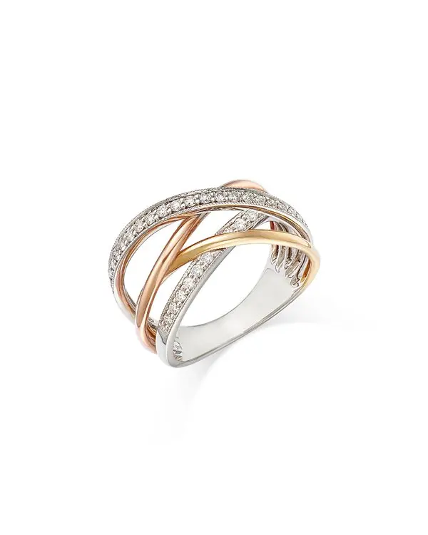 Bloomingdale'S Diamond Crossover Ring, 0.30 Tcw - Multi