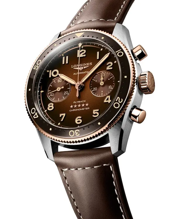 LONGINES Spirit Flyback Chronograph Watch - Brown