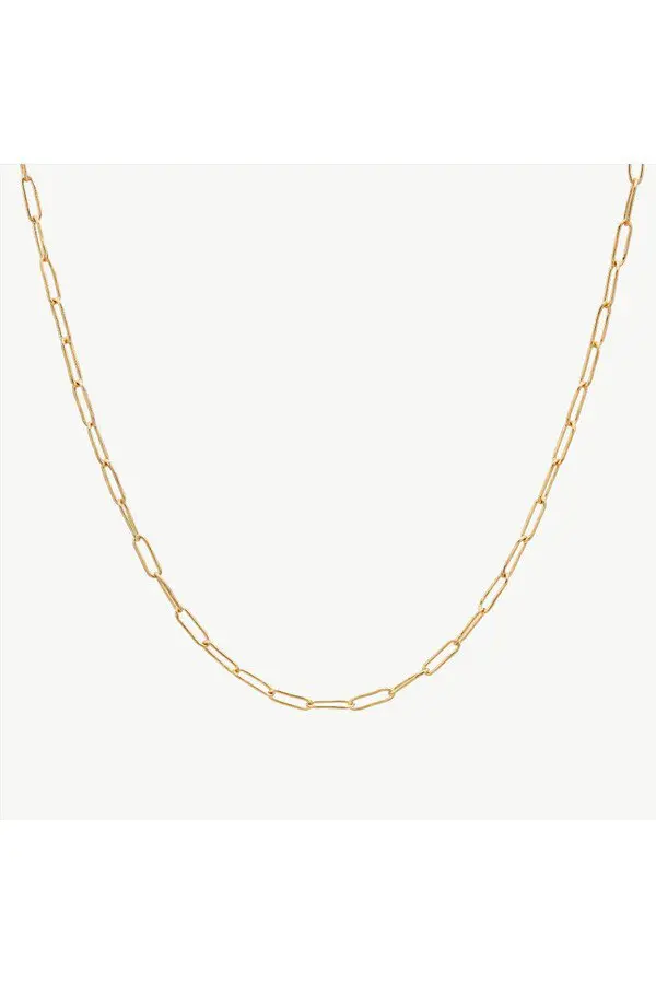 SOKO Mini Ellipse Link Necklace - Gold