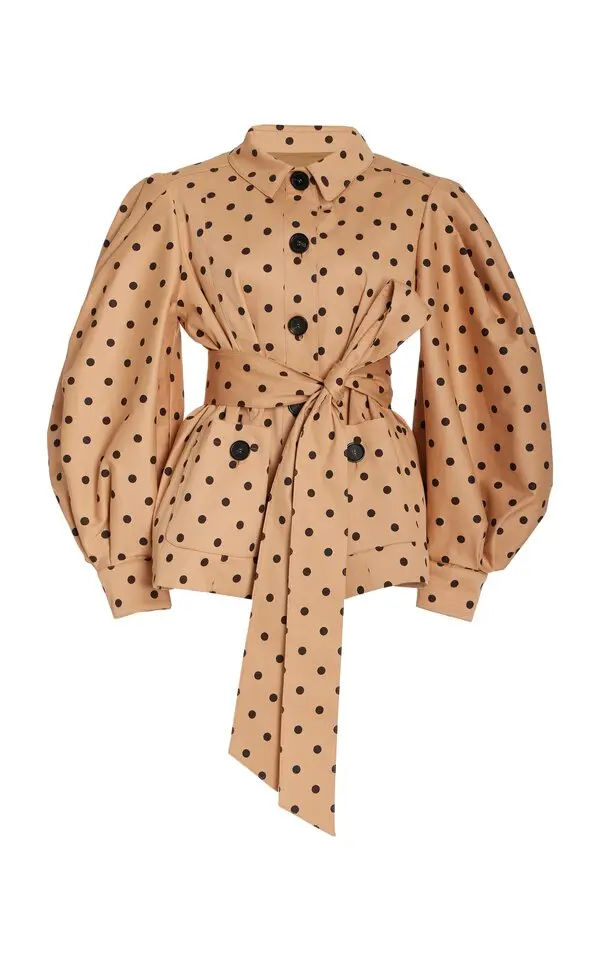 Carolina Herrera Dotted Cotton Jacket