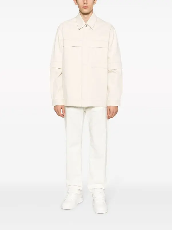 OAMC Short-sleeve Overlay Cotton Shirt Jacket